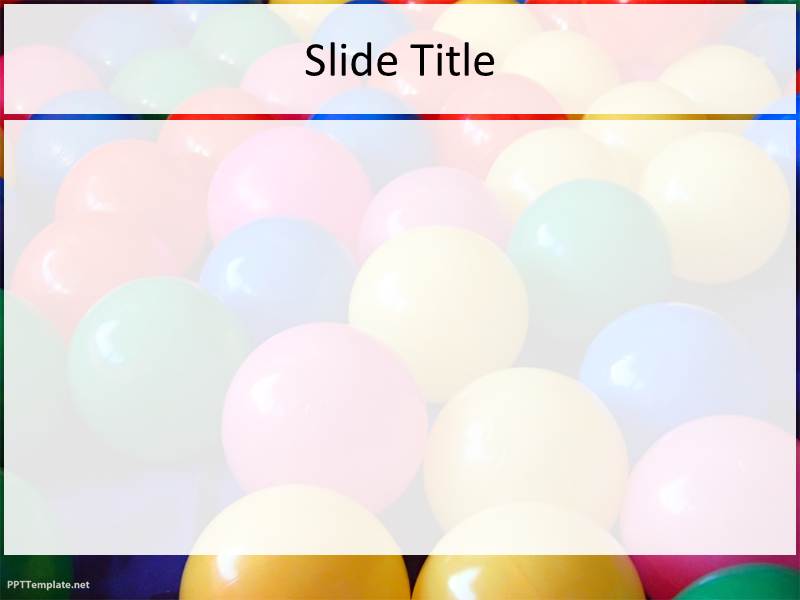 Ball House Background PPT Template with Transparency - PPT Template